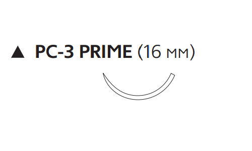 Вікріл Рапід (Vicryl Rapide) 4/0, довжина 75см, реж. голка 16мм Prime ...